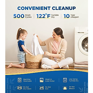 Premium 100% Waterproof Full Mattress Protector Breathable Cooling 3D Air Fabric Mattress Cover Smooth Soft Hypoallergenic Noiseless Bed Cover Machine Washable Vinyl Free 8-21'' Deep Pocket