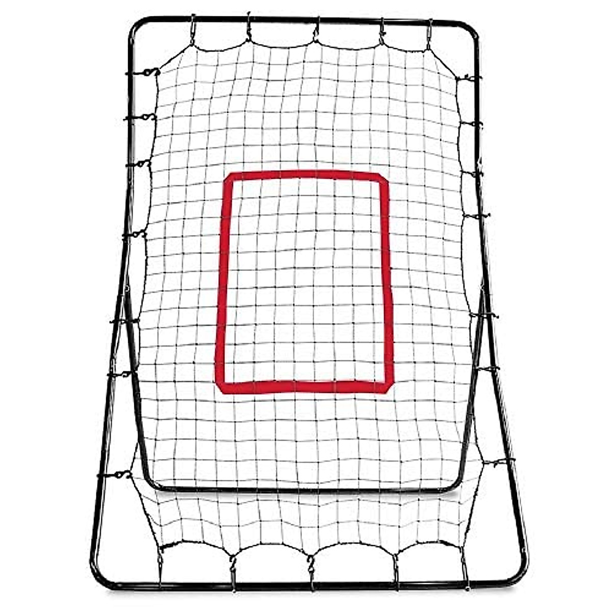 SKLZ PitchBack Baseball and Softball Pitching Net and Rebounder, Black/Red, 2' 9" x 4' 8"
