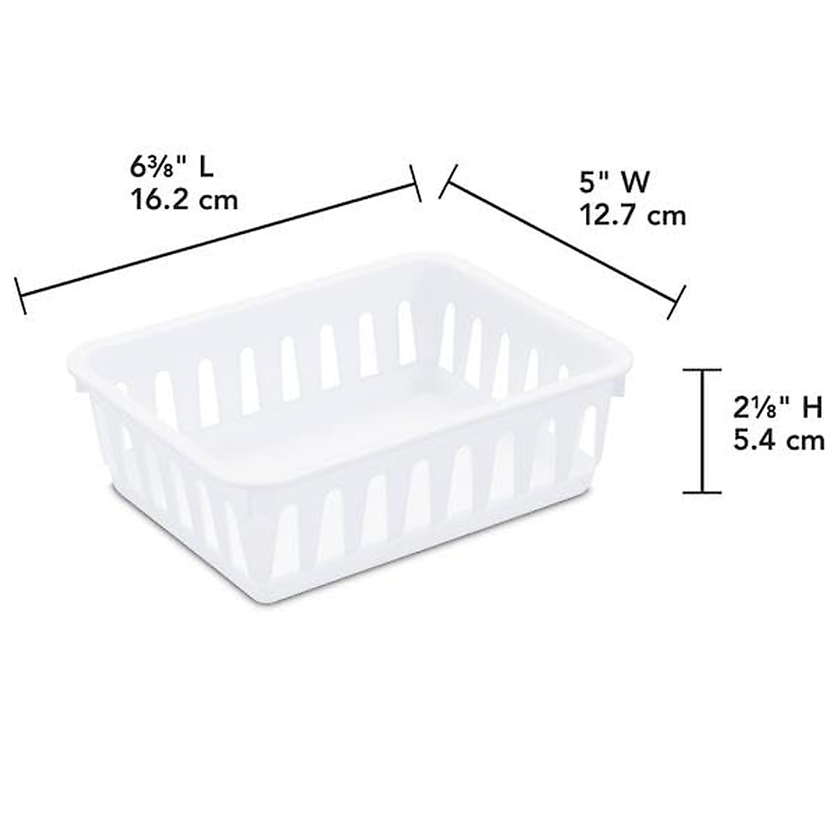 Sterilite 16058024 Mini Storage Tray, White