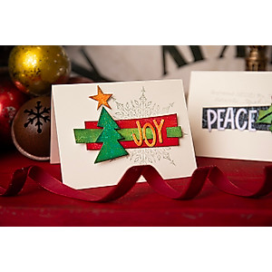 Sizzix Thinlits Die Set 49PK Santa Greetings Colorize by Tim Holtz | 666338 | Metal, Wafer-Thin Cutting Dies for Scrapbooking, Embossing, Journalling, Silver