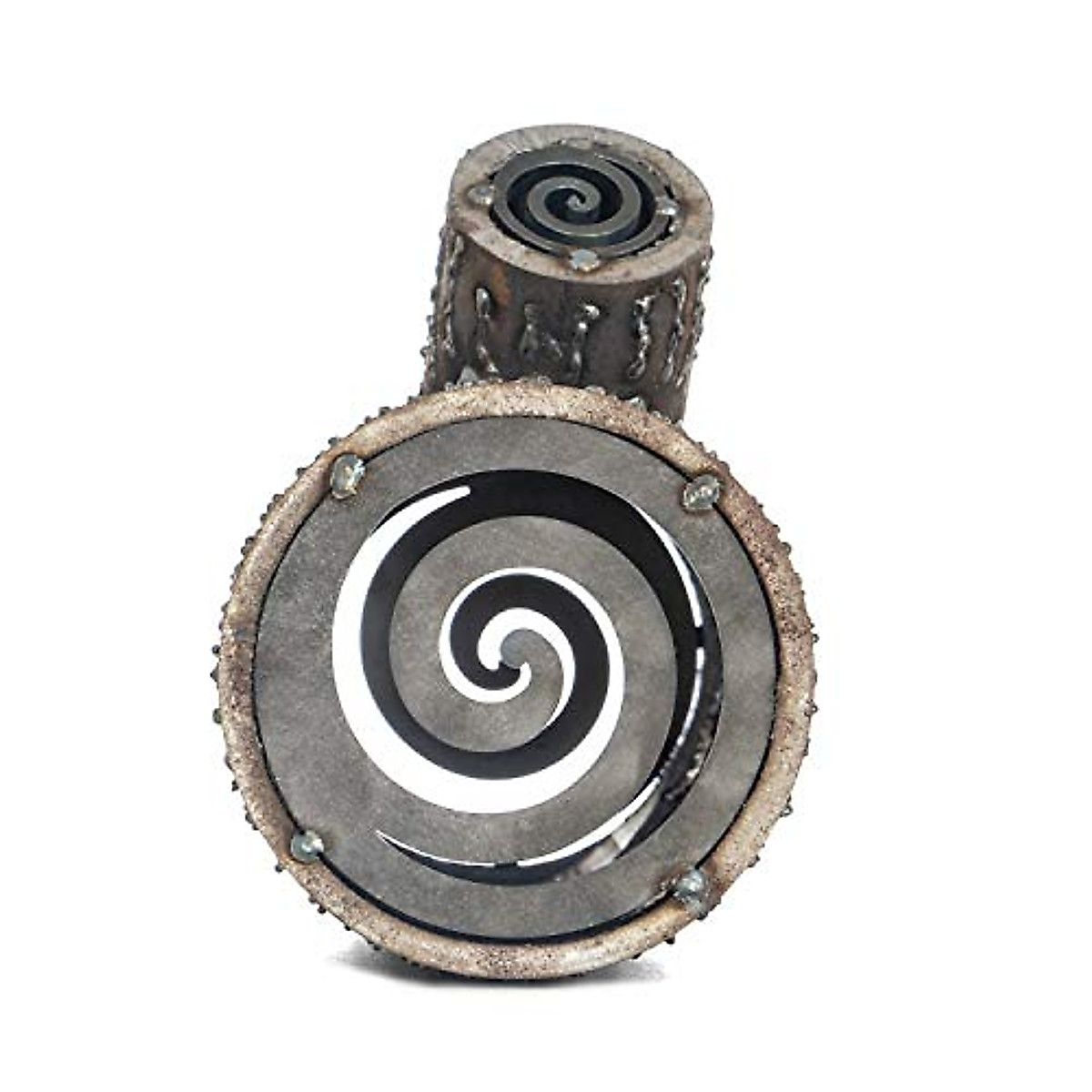 Maxam 24 Inch Steel Fire Pit Log - Decorative Interlocking Metal Firewood, Absorbs and Radiates Heat, for Gas and Propane Powered Outdoor Fireplace Pits