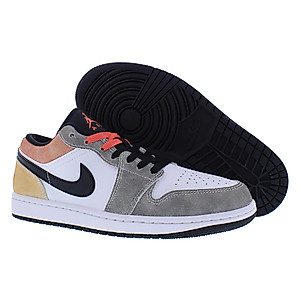 Jordan Nike Air 1 Low SE Flight Club Men's Shoes Black/Magic Ember/White/Sundial DX4334 008 - Size 12