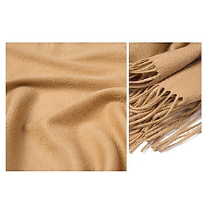 Novawo Wool Shawl Large Thick Pashmina Travel Scarf Winter Wraps for Women