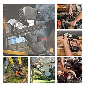 ADVTRONICS Replacement Worx 20V Battery and Charger Kit for Worx WA3525 WA3520 WA3575 WA3578 20V PowerShare Battery, for Worx 20V and 40V (2X20V) Cordless Tools (2 Batteries & 1 Charger)