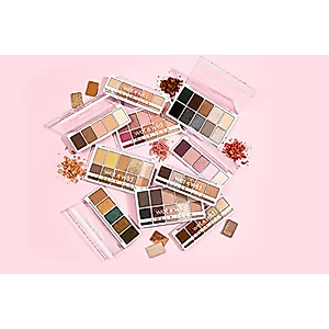 Eyeshadow By Wet n Wild Color Icon 10-Pan Eye Makeup Palette, Pink Heart And Sol, Long Lasting, Shimmer, Metallic, Glittery, Matte, Rich Smooth Pigment, Cruelty Free