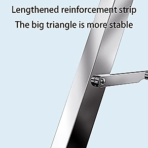 AKDXM Portable Drying Rack Foldable Bold Stainless Steel Hanger Adjustable Large-Capacity Metal Hanger Windproof Hook Suitable Indoor Outdoor Simple Clothes Poles,120 to 160x75x1400cm