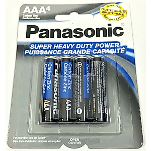 Panasonic 16PC AAA Batteries Super Heavy Duty Power Carbon Zinc Triple A Battery 1.5V
