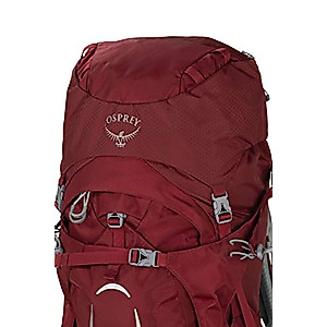Osprey Ariel 55L Women's Backpacking Backpack, Claret Red, WXS/S