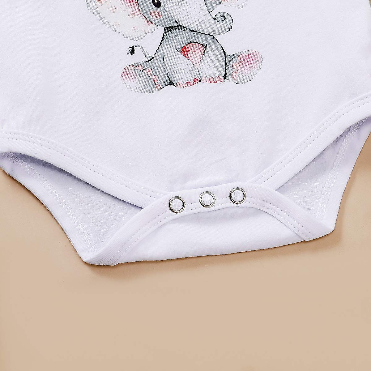 Happy Town Infant Baby Girls Boys Grandma's Little Peanut Short Sleeve Romper Bodysuit Causal Outfits (White, 0-3 Months)