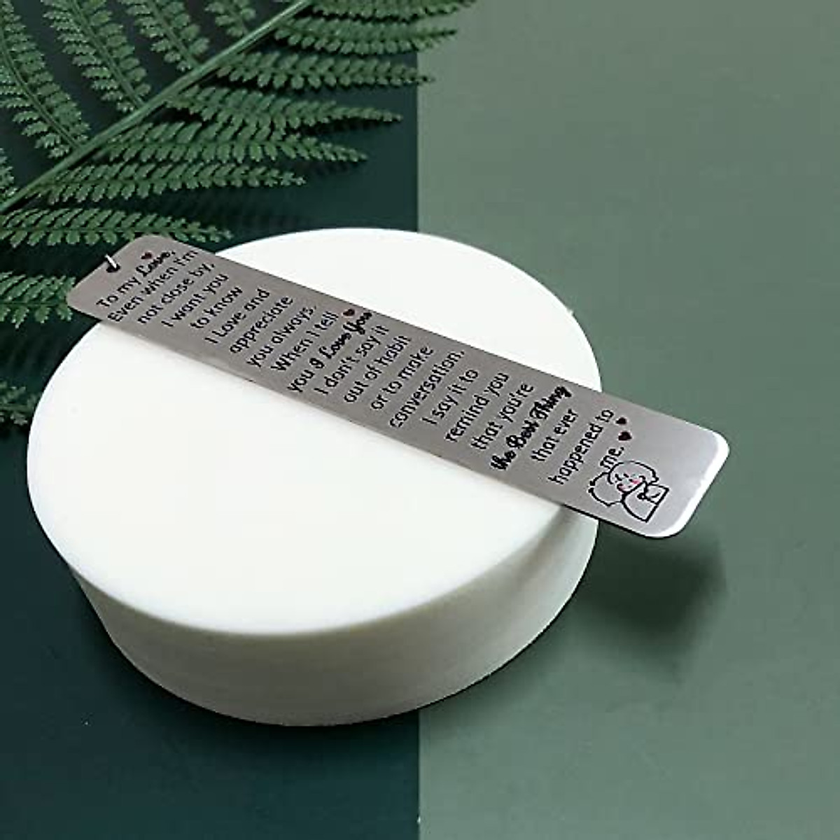 to My Love Bookmarks for Women Men Birthday Gifts Wife Husband Bookmark Romantic Valentines Day Present Wedding Anniversary Personalized Book Lover Boyfriend Girlfriend Engagement Christmas Keepsakes