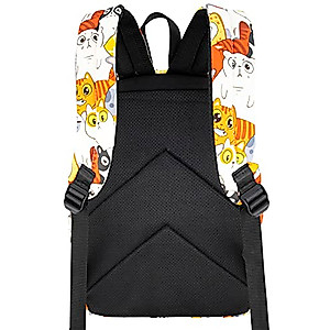 LI-LOVE Backpack with 16 inch Laptop Compartment Cute Cat Backpacks for Boys Girls Adults Teens Middle School College High School Student Bookbags Travel Camping Hiking Waterproof Book Bag Back Pack