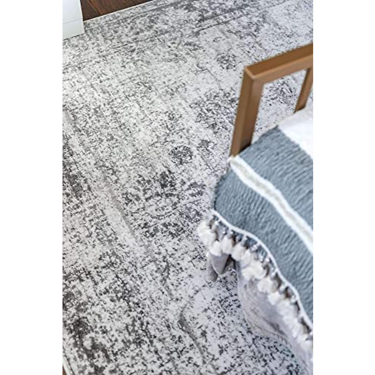 Unique Loom Sofia Collection Area Rug - Casino (9' x 12' Rectangle, Gray)