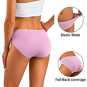 K-CHEONY Ladies Underwear Cotton Briefs Soft Cotton Breathable Panties for Womens L