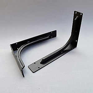 Edge Corner Protectors,Furniture Angle Brace,Shelf Bracket,Wall Mounted Brace Support,Floating Heavy Duty Metal Iron L-Shaped Triangle,Furniture TV Cabinet Desk Bar Counter Right Angle Shelf Supports,