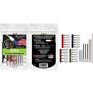 Swab-its® Made in The USA .22cal/.243cal/.30cal/.40cal Rifle Firearm Cleaning Kit: 87-9904