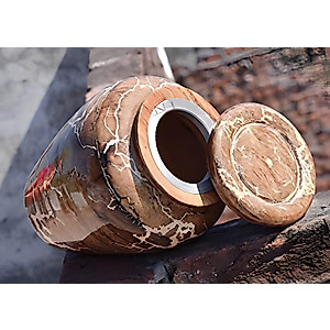 Resin Keepsake and Wooden Cremation Urn for Human Ashes Male/Female, Cremation Adult Funeral Urn Box # Personalized Urn for Human Ashes - Custom Urn for Ashes (Large)