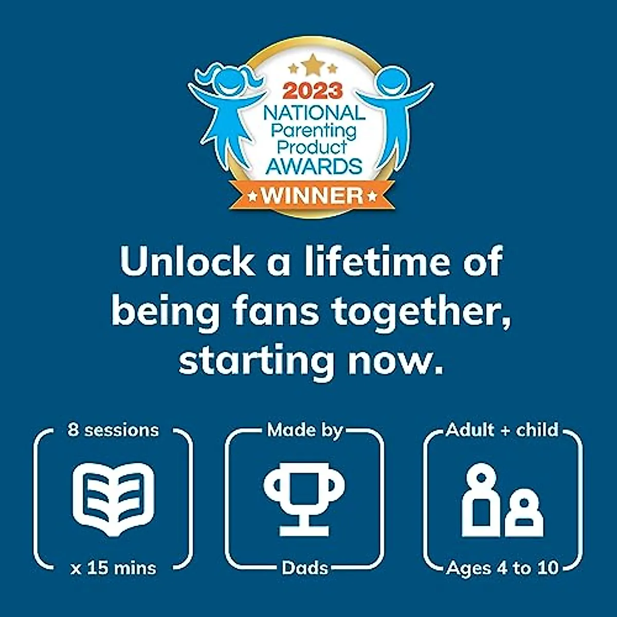 Future Fans Football | Kids Learn Sports via Interactive, Storybook-led Experience with Toys, Games, Activity Book | 8 x 15 Minute Sessions | Adult + Child | Ages 4 to 10