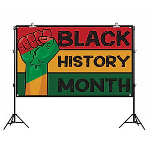 Black History Month Backdrop Black History Month Banner Black History Decor Juneteenth Decoration and Supplies for Home Classroom Office