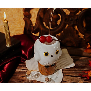 Harry Potter Hedwig Owl Coffee Mug, 16 Oz -Kawaii Figure Goblet Cup Design by Jerrod Maruyama - Ceramic - Great Gift for Kids & Adults