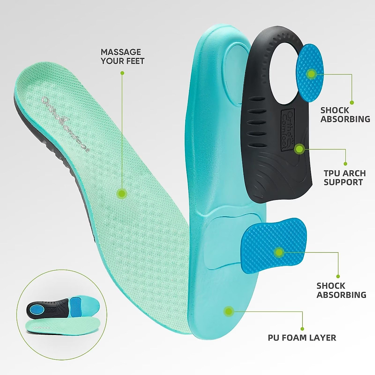 OrthoComfoot Canvas Loafer for Womens, Plantar Fasciitis Slippers for Flat Feet,Ladies Comfortable Athletic Walking Shoes Grey Green Size 9.5