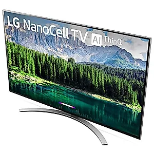 LG 55SM8600PUA Nano 8 Series 55" 4K Ultra HD Smart LED NanoCell TV (2019), Black