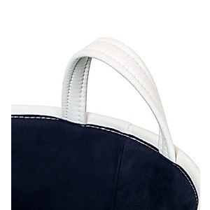 BirdRock Home Canvas Laundry Hamper with Handles - Blue Stripes - Transport Easily - Dirty Clothes Storage - Bendable and Foldable - Rectangle Laundry Bag