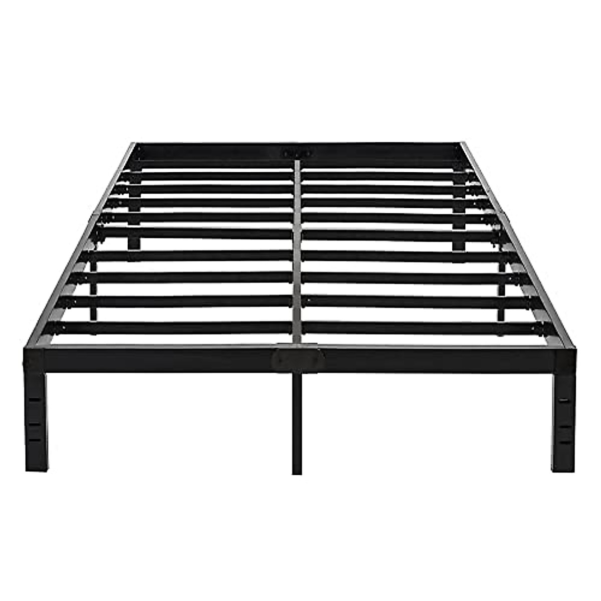 Eavesince Queen Bed Frame 14 Inch High Max 1000 Pound Heavy Duty Sturdy Metal Steel Queen Size Platform No Box Spring Needed Black