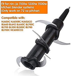 Replacement Ninja Blender Blade, 6 Blade Ninja Blender Replacement Parts Compatible With Nin-ja Kitchen System 1100 Pitcher For Ni-nja 72 oz BL660C BL740 BL642 BL500C, Fit Ninja Blades Replacement