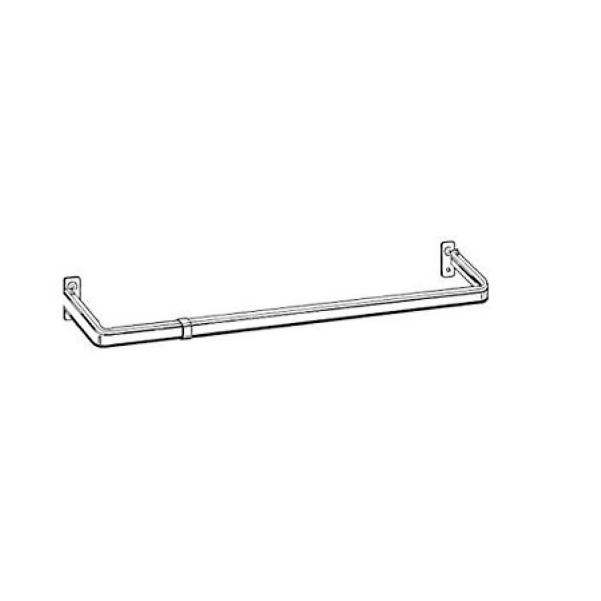 48" to 86" - SUPER DUTY Lockseam CURTAIN ROD with 2" Clearance #6125-025