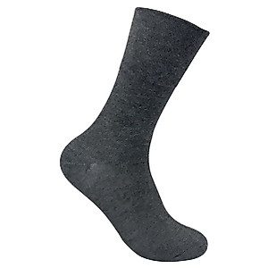 12 Pack Mens Viloft Non Binding Thermal Diabetic Socks | Sock Snob (7-12, Grey)