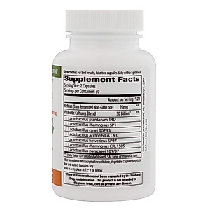 Lane Innovative - Kefiran, Vegetable Capsules, Kefir Nutrient + 50 Billion Active Probiotic Cultures, Supports Optimal Digestive Health (60 Servings) | 2-Pack