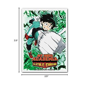 Jasco My Hero Academia Collectible Card Game Card Sleeves | 100 Dragon Shield Art Sleeves | Card Game Holder | PVC and Acid-Free | Designed for Use with TCG and LCG Games | Made