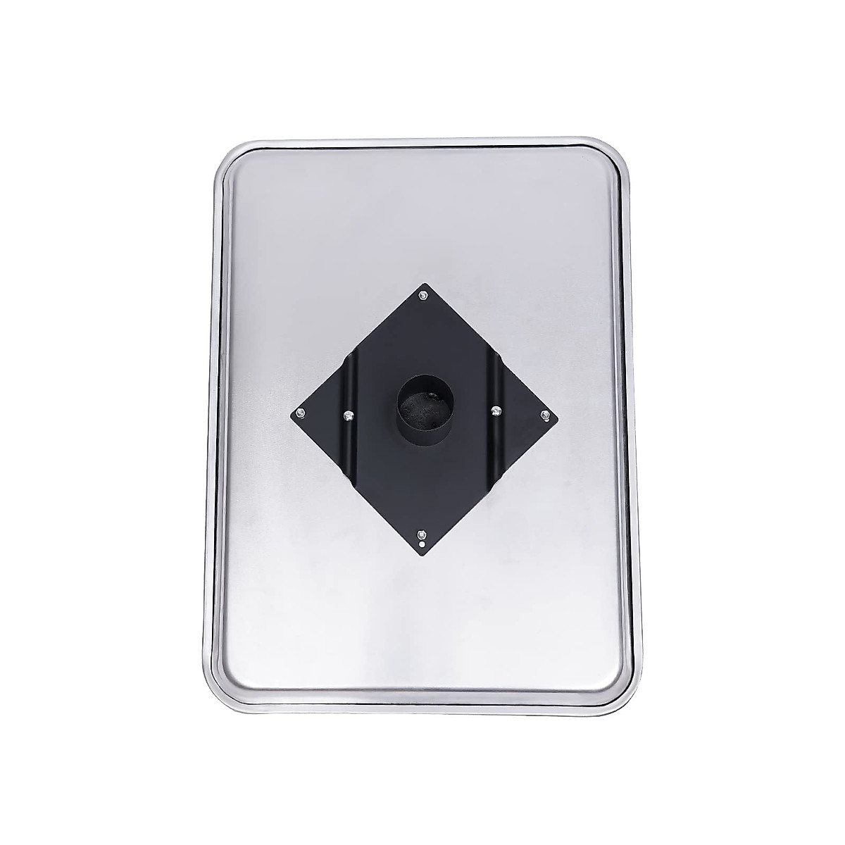 HuaShuani Salon Tray, Aluminum Salon Hair Tattoo Mobile Tray, Hair Tattoo Equipment Storage Tool Cart, Mobile Beauty Trolley, Height Adjustable, Silent Wheel (Silver)