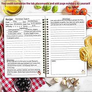 ceiba tree Blank Recipe Book to Write in Your Own Recipes Notebook Cookbook Journal 8.7" x 6.3" Gifts Ideas for Women Mom Wife 120 Pages