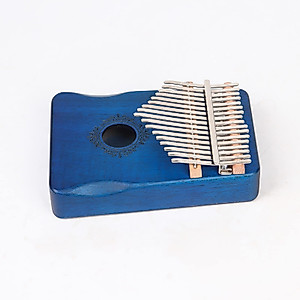 POKHDYE Sky blue Kalin bassist beginner's hand m-finger piano mahogany beginner's 17 tone children's instrument FDS2 0