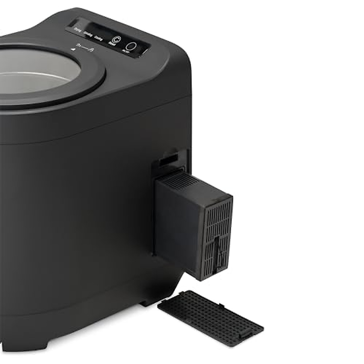 Luma Electric Kitchen Composter, 2.5L Capacity Odorless Countertop Compost Bin with Lid Clear-View Window, Smart Trash Can for Food Disposal, Turn Food Waste into Nutrient-Rich Plant Food