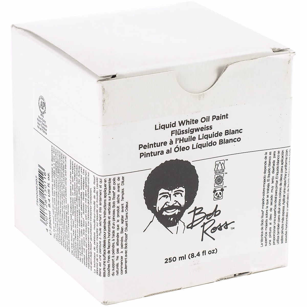 Bob Ross Liquid White Oil Paint, 237ml jar (750006207)