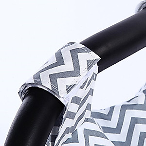 2 in 1 Carseat Canopy Cover and Nursing Cover Up - Universal Fit Infant Baby Car Seat Canopy Stroller Cover | Best for Breastfeeding Moms | Perfect for Both Girls and Boys - Chevron