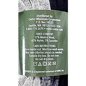 Kirkland Signature Men's Merino Wool Blend Socks, 7-13 Shoe Size, 4 Pairs