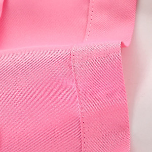 SUN2ROSE Girls Cosplay Waist Apron Tight Costume, Cotton Half Apron Kitchen Party Favors Also Fits for Kids Apron Cosplay (pink)