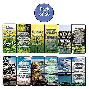 Prayers for Nations Bookmarks (60-Pack) - Perfect Giftaway for Sunday School and Ministries