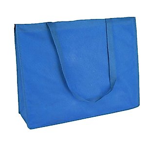 ImpecGear 20" Extra Large Grocery Bag Recycled Reusable Shopping Tote Bag Eco-Friendly Material (3, Royal)