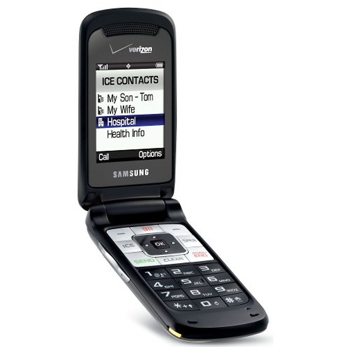 Samsung Knack, Black (Verizon Wireless)