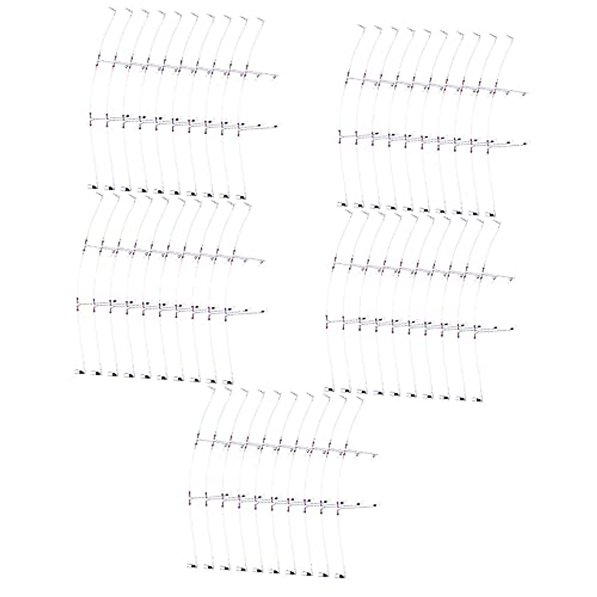 BESPORTBLE 50 Pcs Wire Convenient Leaders Cord Holders Connect Tackle Lures Snowmobile Dolly Wire Leaders baits Metal Brackets Fish Leaders Electric Wire Tensile Steel to Rotate