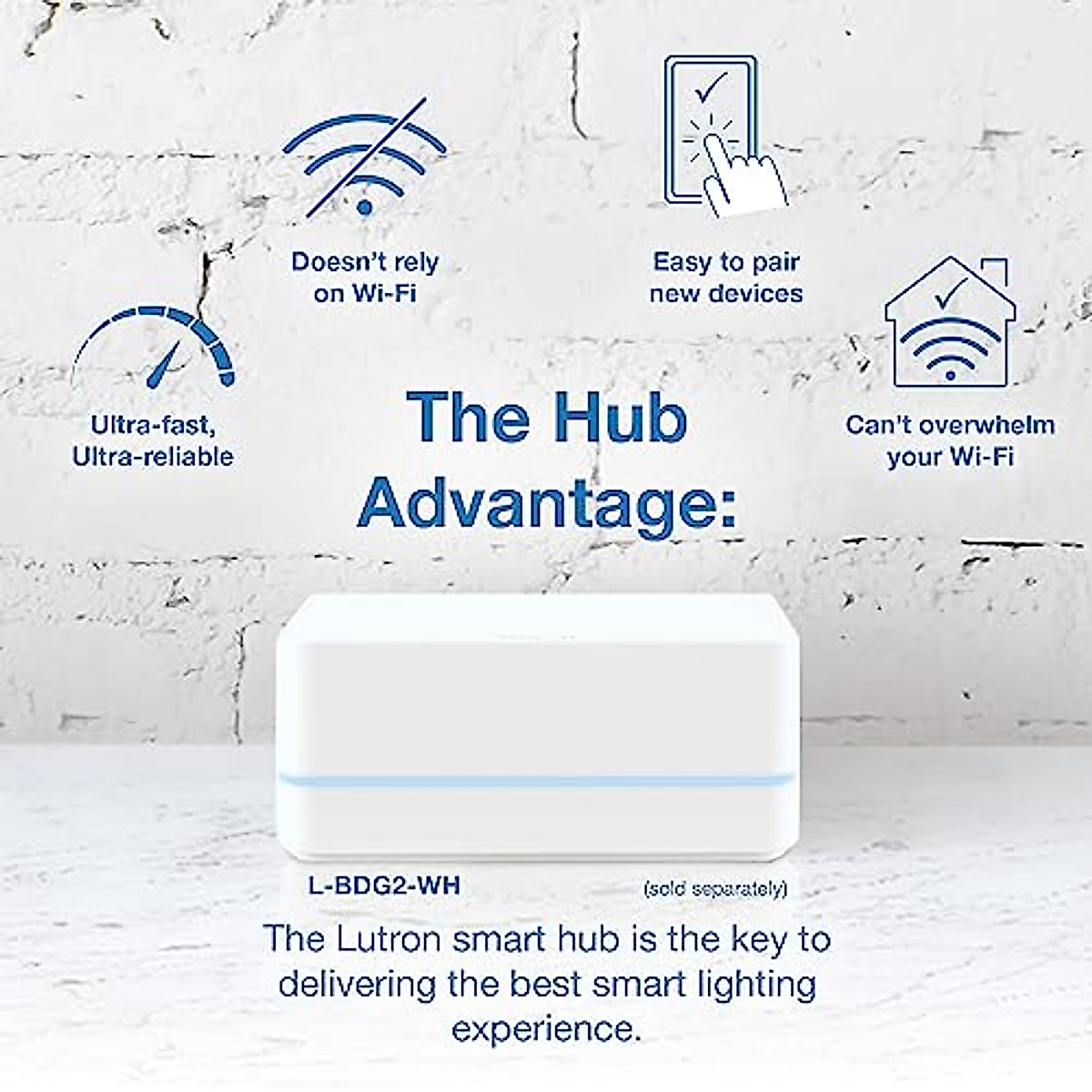 Lutron Diva Smart Dimmer Switch for Caseta Smart Lighting (Lutron Smart Hub Required), for LED Lights, 150 Watt, Single-Pole/3Way, No Neutral Required, DVRF-6LS-WH-2, White, 2 Pack