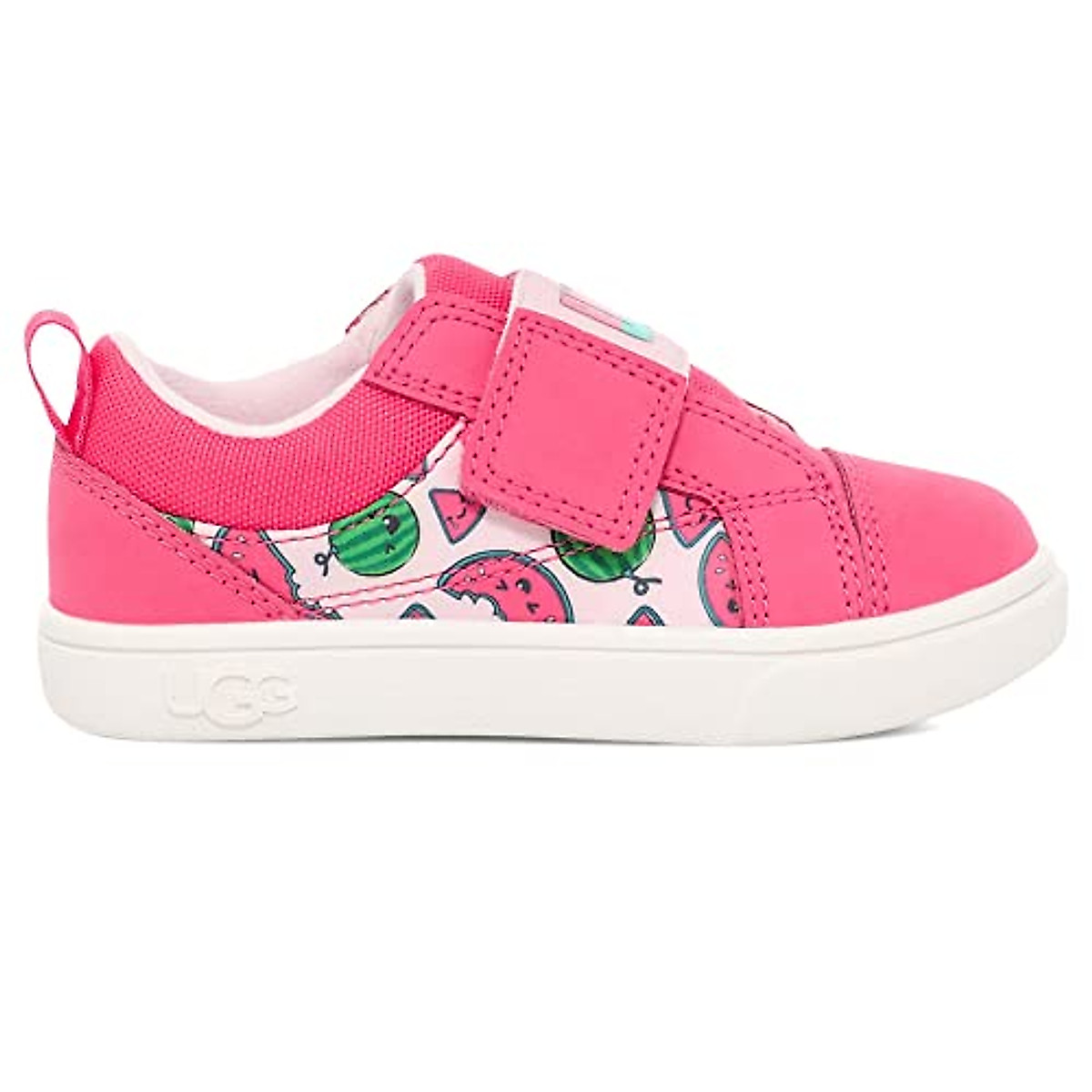 UGG Unisex-Child Rennon Low Watermelon Stuffie Sneaker, Watermelon, 8 Toddler