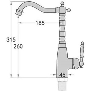 Bathtub Faucet Antique Black Kitchen Taps Single Lever Sink Mixer Tap 360 Degree Swivel Spout Water Faucet in Brass