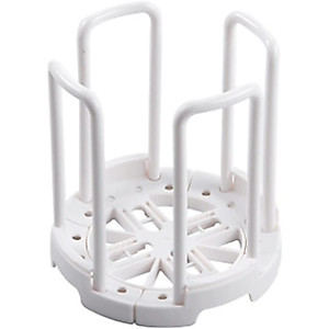 ERDONE Retractable Kitchen Organizer Bowl Holder, Bowl Rack,Multipurpose Creative Dishdrying Rack, Tableware Storage Small Plate Rack,or Stacking Bowls and Small Plate,White