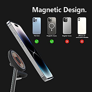 Wireless Charger, Boaraino Magnetic 3 in 1 Wireless Charging Station Compatible with iPhone 14/14 Max/14 Pro/14 Pro Max/iPhone 13/12 Series, Apple Watch 8/SE2/7/6/SE/5/4/3, AirPods 2/3/Pro