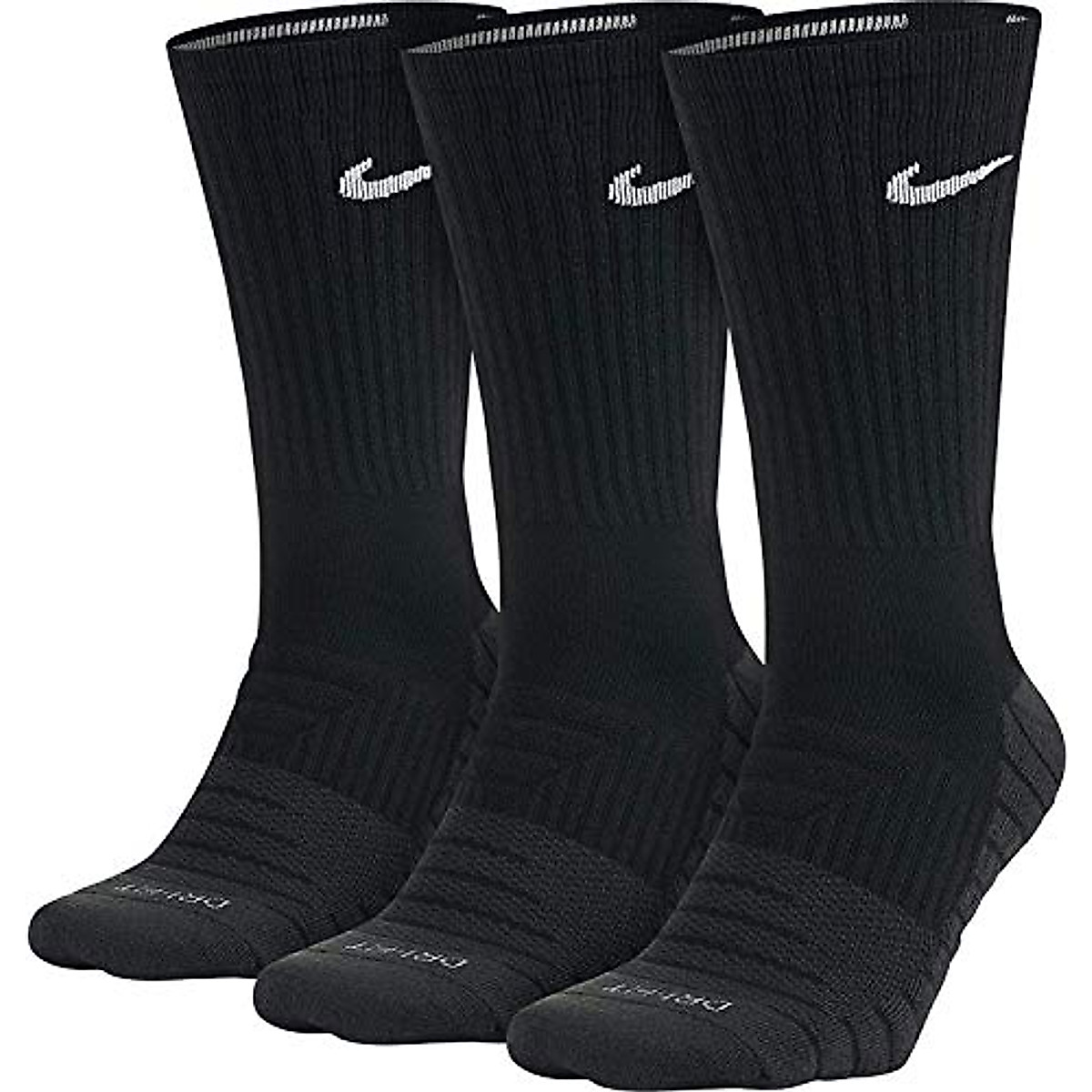 Unisex Nike Everyday Max Cushion Crew Training Sock (SIZE LARGE, 3 Pairs)